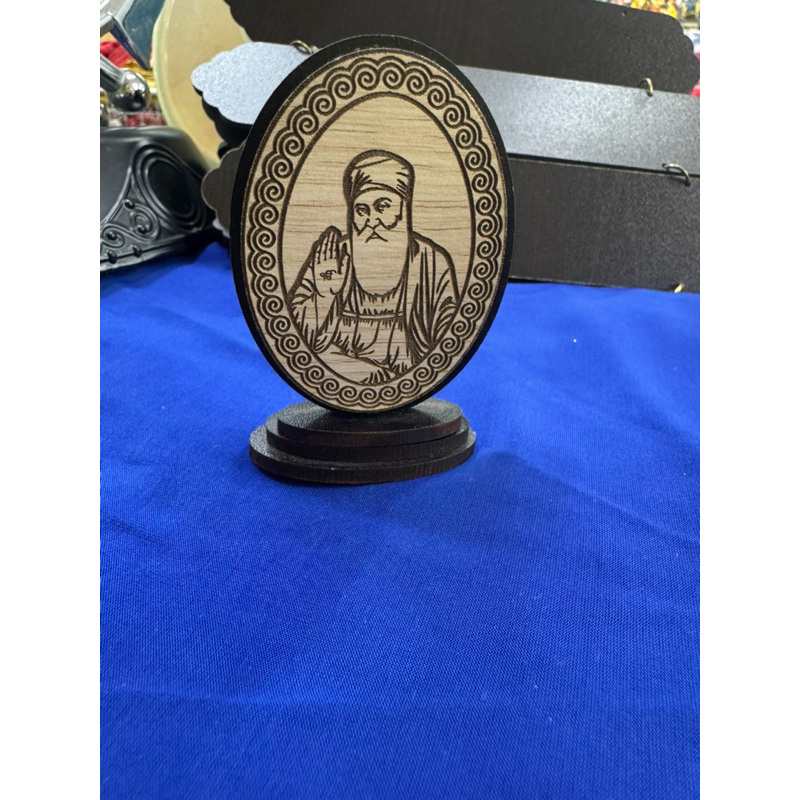 Sikh Guru Nanak Dev Ji wooden for car dashboard | Home & Office table ...