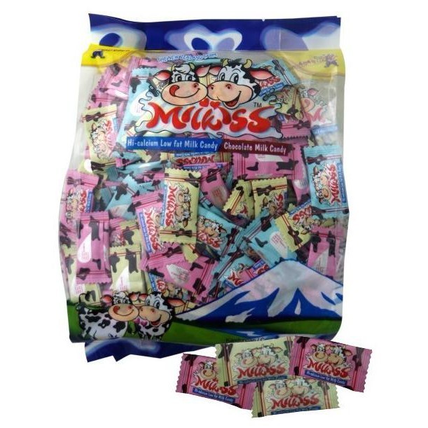 MILKISS Hi-Calcium Low Fat Milk Candy Chocolate Milk Candy 700g- HALAL ...