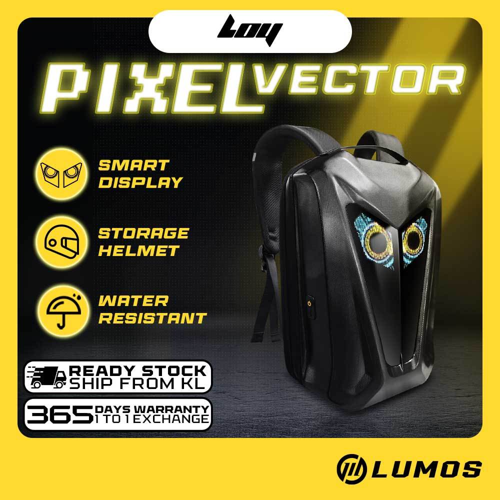 LOY Pixel Vector Led Eyes Backpack with Waterproof and customizable ...