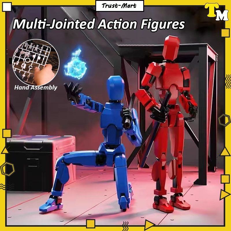 Multi-joint Movable Figure Movable Robot 3d Printed Action Figure ...