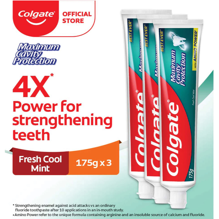 [3 PCS] Colgate Maximum Cavity Protection Fresh Cool Mint Toothpaste ...
