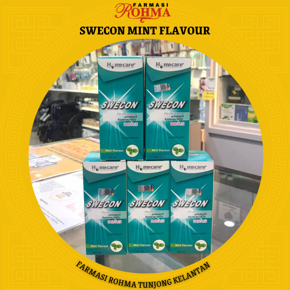 [🔥FARMASI ROHMA🔥] SWECON MINT FLAVOUR FOR THE RELIEF OF STOMACH ...