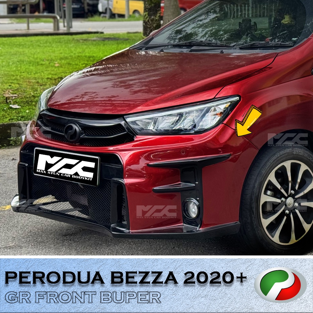PERODUA BEZZA 2020+ GR FRONT BUMPER DEPAN BEZZA FACELIFT GR BUMPER ...