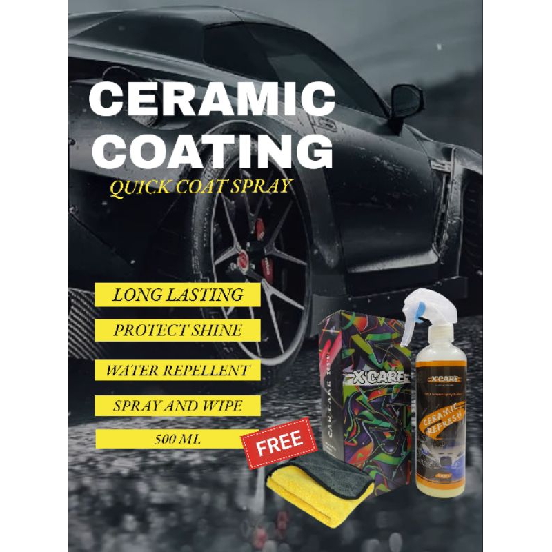 CERAMIC COATING [500 ML] X-CARE WATER REPELLENT/HIGH GLOSS/SMOOTH/WATER ...
