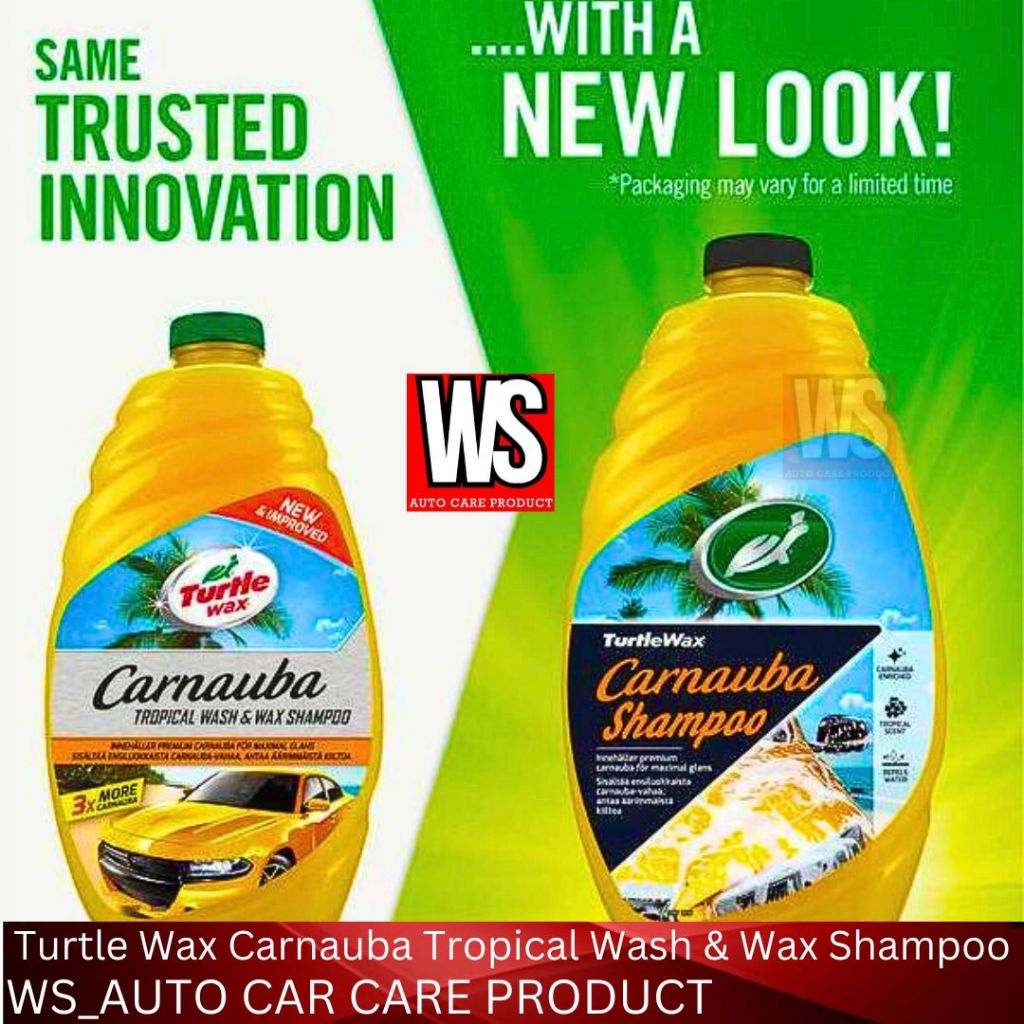 Turtle Wax Carnauba Tropical Wash & Wax Shampoo | Shopee Malaysia