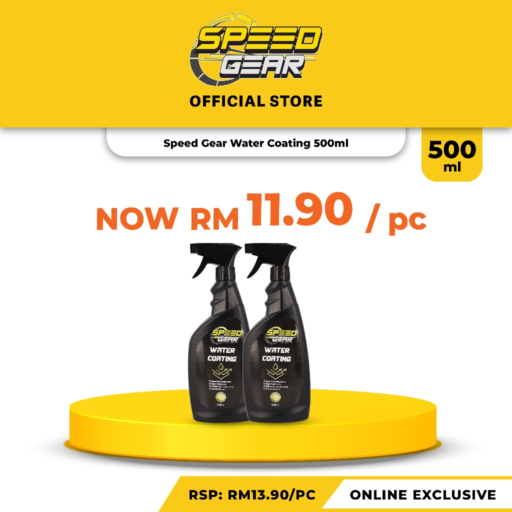 SPEED GEAR Water Coating (500ml) . Rain Guard . Premium Quick Coating ...