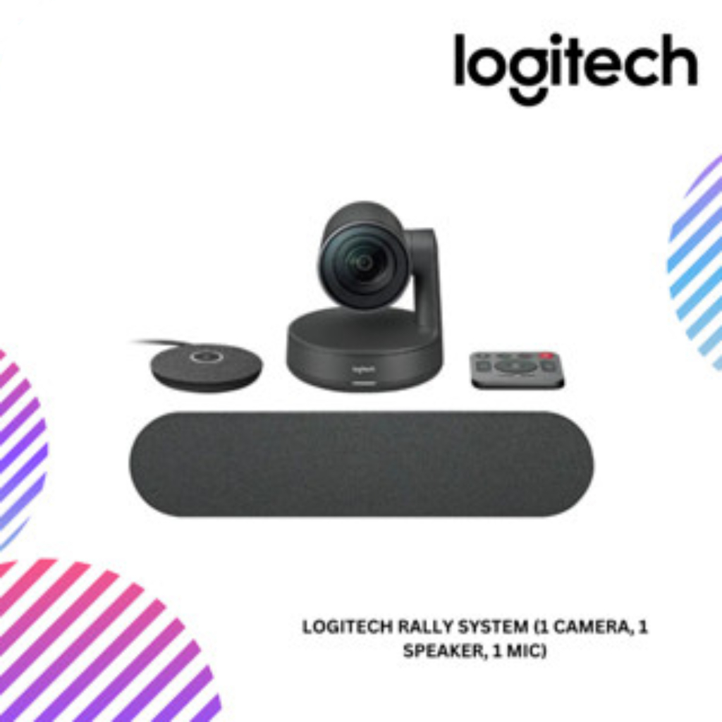 LOGITECH RALLY SYSTEM (1 CAMERA, 1 SPEAKER, 1 MIC, MOUNTING KIT ...