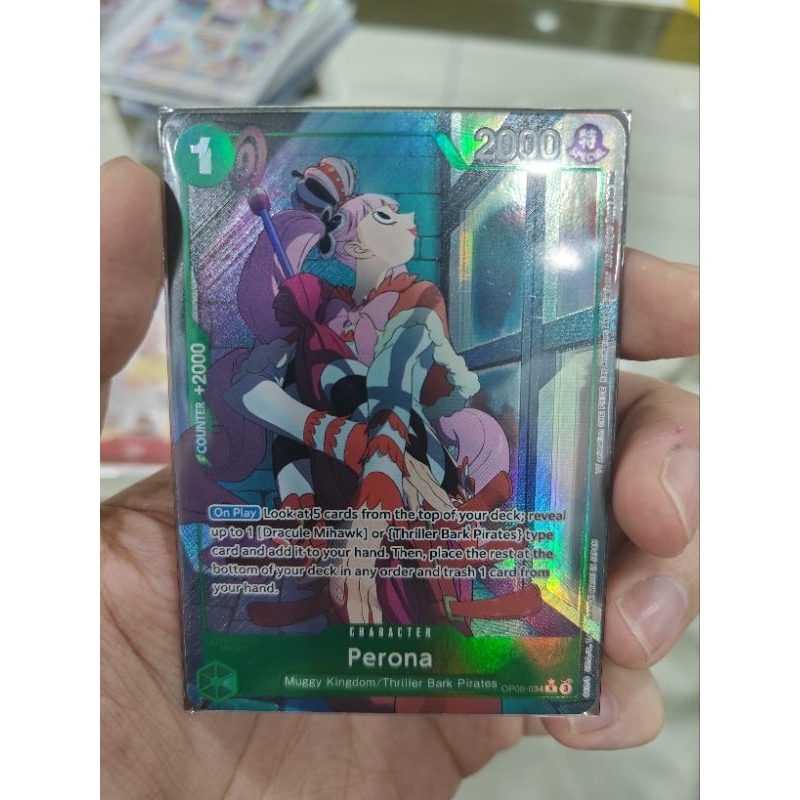 Bandai One Piece OPTCG Parallel AA R OP09-034 ENGLISH Perona | Shopee Malaysia