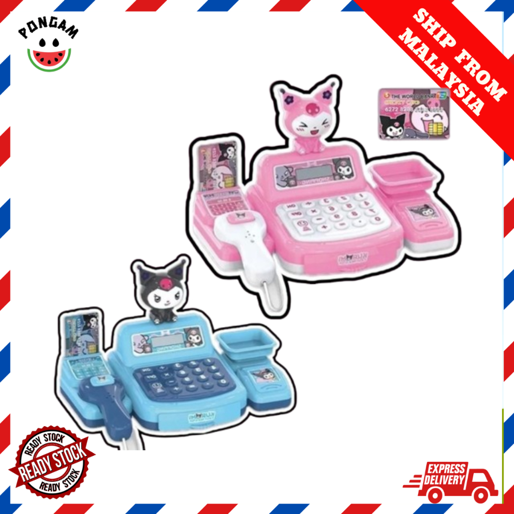 Kuromi Cashier Machine Toy Simulated Supermarket Cash Register Kits ...