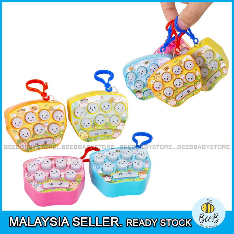 Super Cute Mini Whack-A-Mole Machine Keychain Mini Pop It Quick Push ...