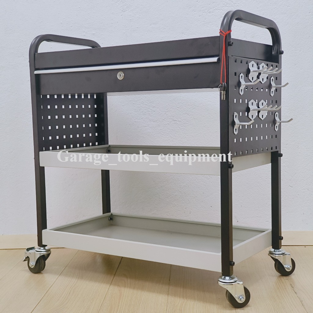 GTE Tools 3 Layer Service Cart With Trolley Drawer | Empty Cabinet ...