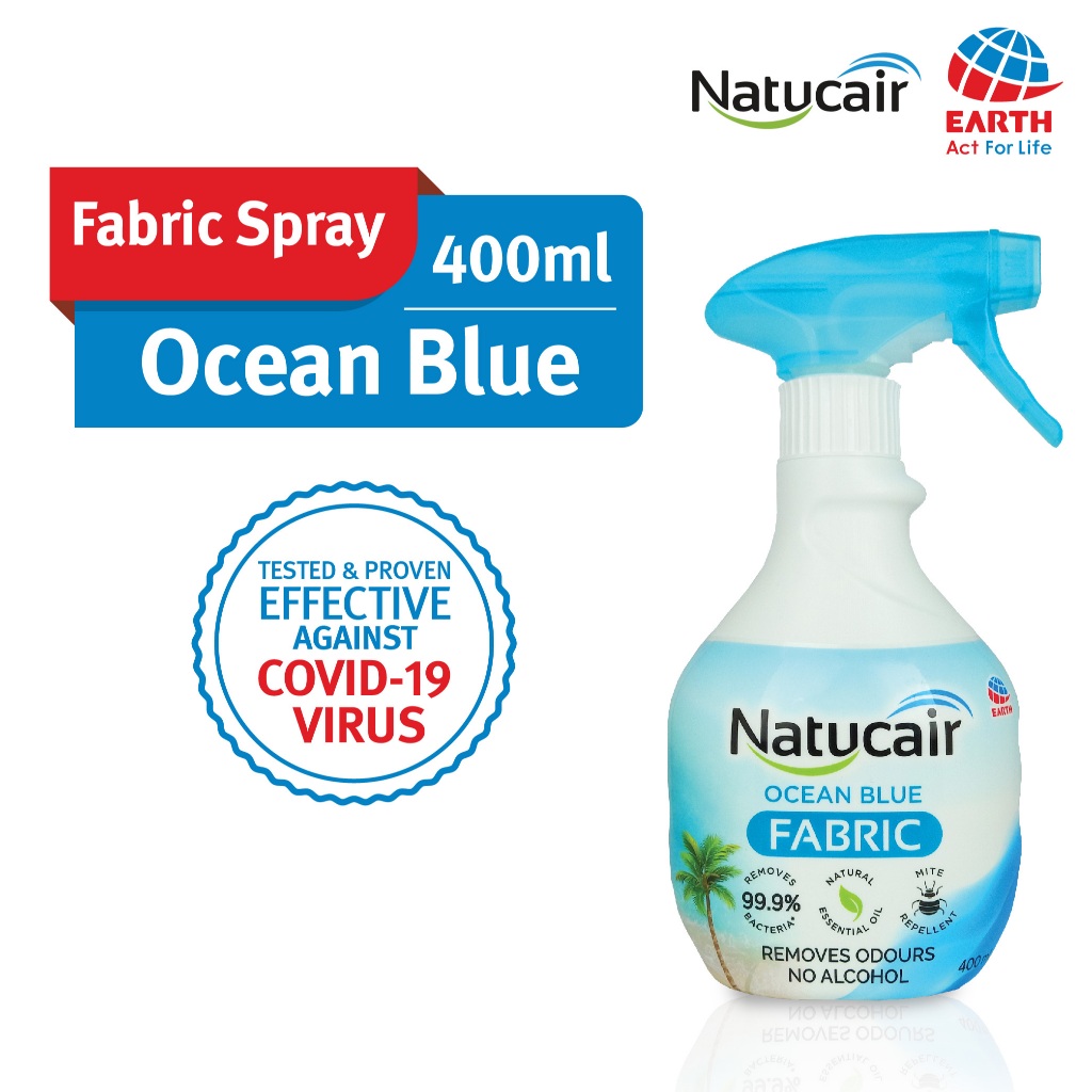 Natucair Fabric Spray Ocean Blue 400ml – Eco Odor Remover | Safe for ...