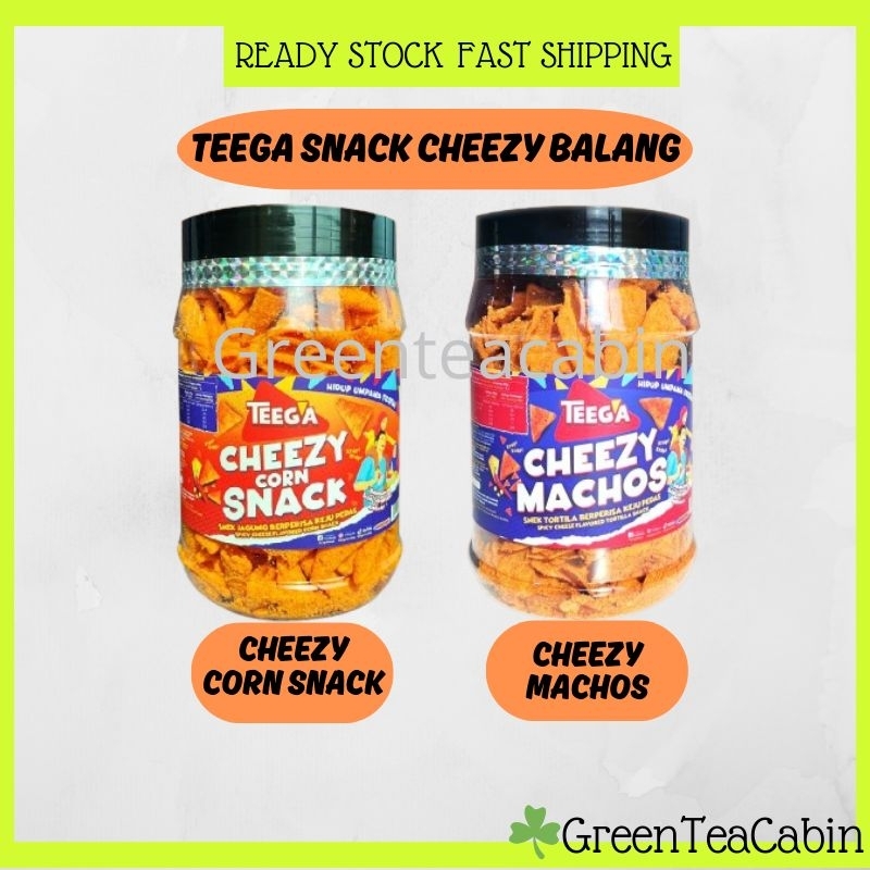 TEEGA CHEEZY CORN SNACK | CHEEZY MACHOS BALANG | Shopee Malaysia