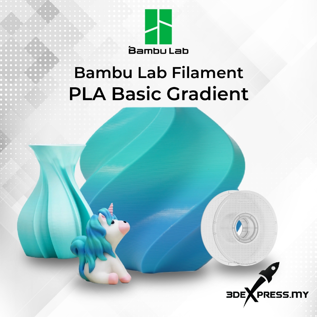 Bambu Lab PLA Basic Gradient - 3D Printer Filament 1KG Refill / With Spool | Shopee Malaysia