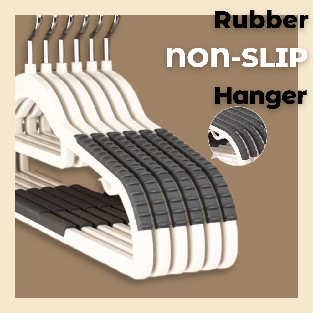50PCS Premium Non Slip Clothes Hanger Baju Adult Hanger Anti Slip ...