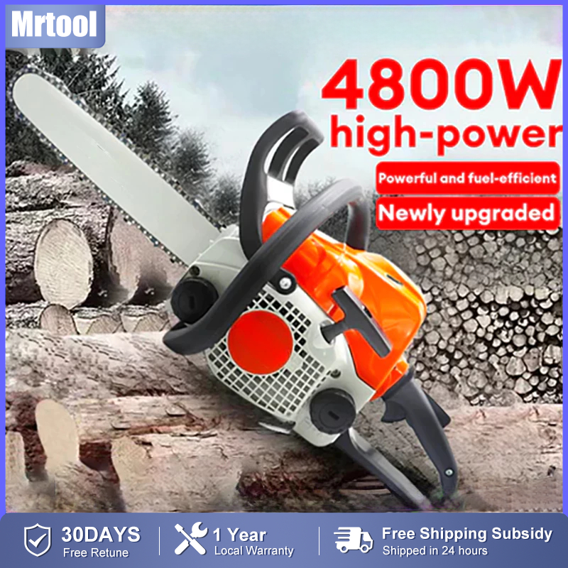 Gasoline Chainsaw Mesin Gergaji Heavy Duty 20 Inch 2 Stroke Engine EASY START 电锯 | Shopee Malaysia