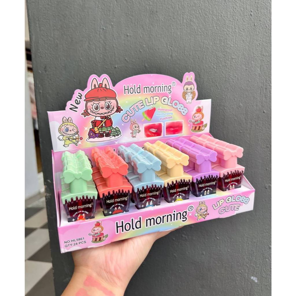 1013 HOLD MORNING CUTE LIPGLOSS TINT LABUBU WATERPROOF HL5861 | 1BOX ...