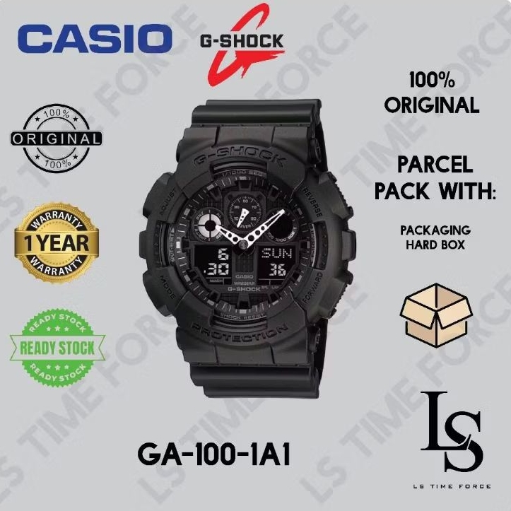 G-SHOCK ORIGINAL GA-100-1A1/GA-100-1A1DR/GA-100/GA100 | Shopee Malaysia