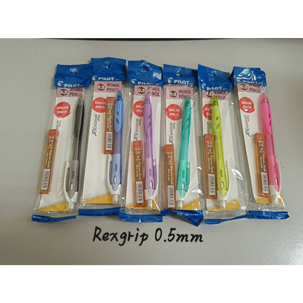 PILOT REXGRIP MECHANICAL PENCIL SET 0.5mm HRG10RC5 / 0.7mm HRG10RC7 (2 TYPE CAN CHOOSE) | Shopee ...