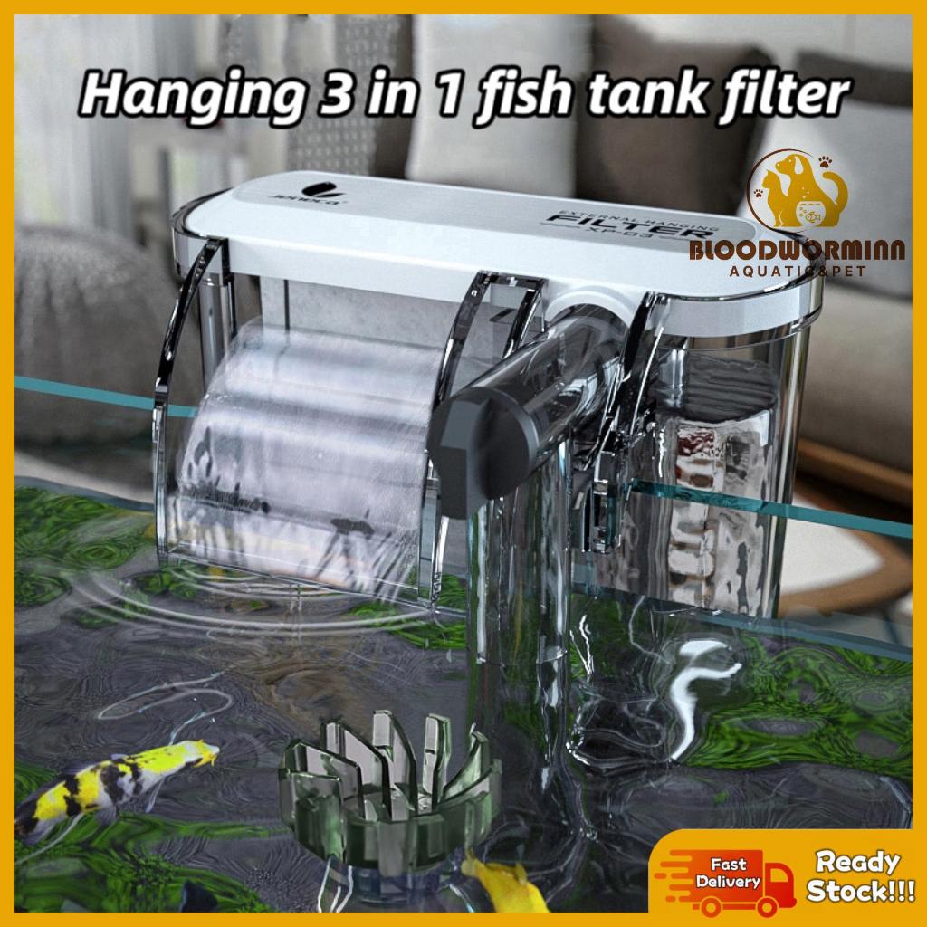 Jeneca Aquarium External Hanging HOB Slim Filter with Oil Skimmer XP-05 ...