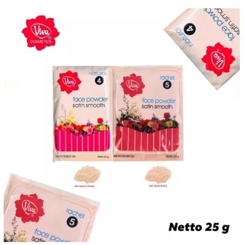 Bedak Viva Face Powder Satin Smooth (Refill - Face Powder) | Shopee ...