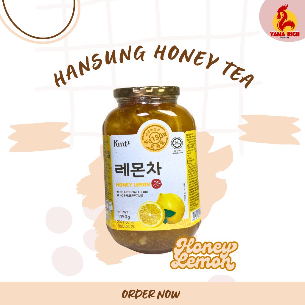 Hansung Honey Tea Honey Lemon/Honey Ginger/Honey Citron | Shopee Malaysia