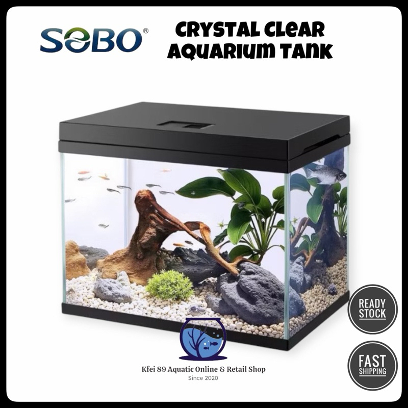 KFEI89 X SOBO Crystal Clear Aquarium Tank Full Set Advanced Aquarium ...