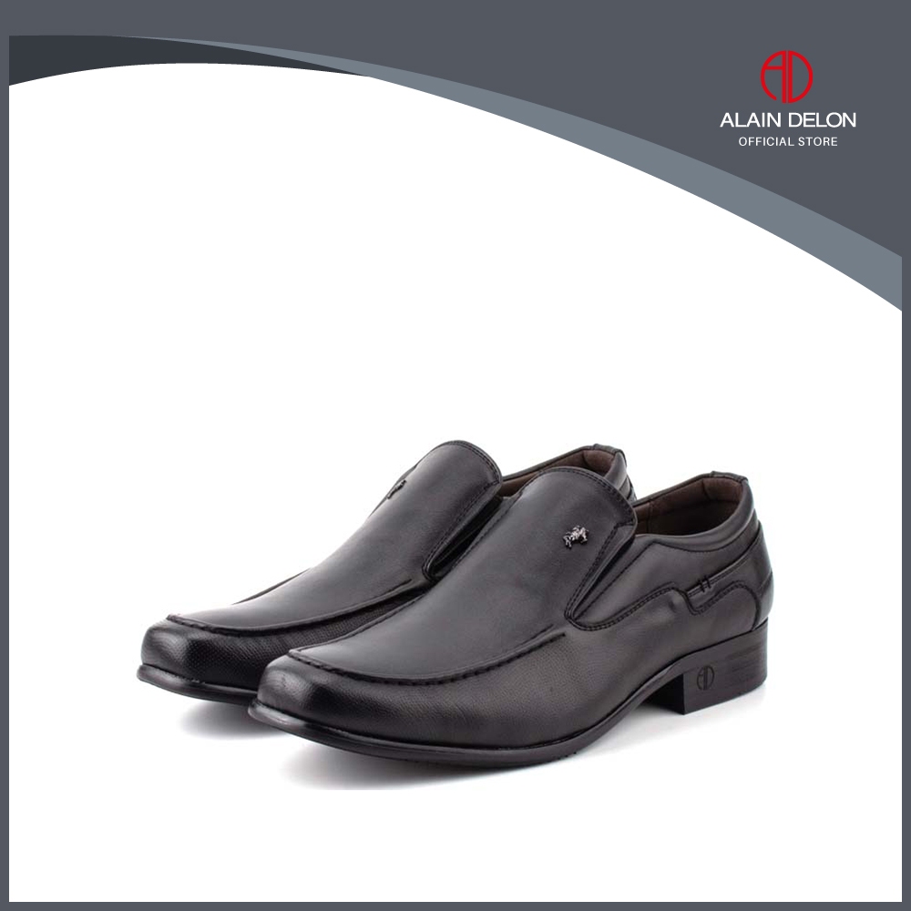 ALAIN DELON Men's PU Leather Business Shoes - Black 202303-NI1E-1P ...