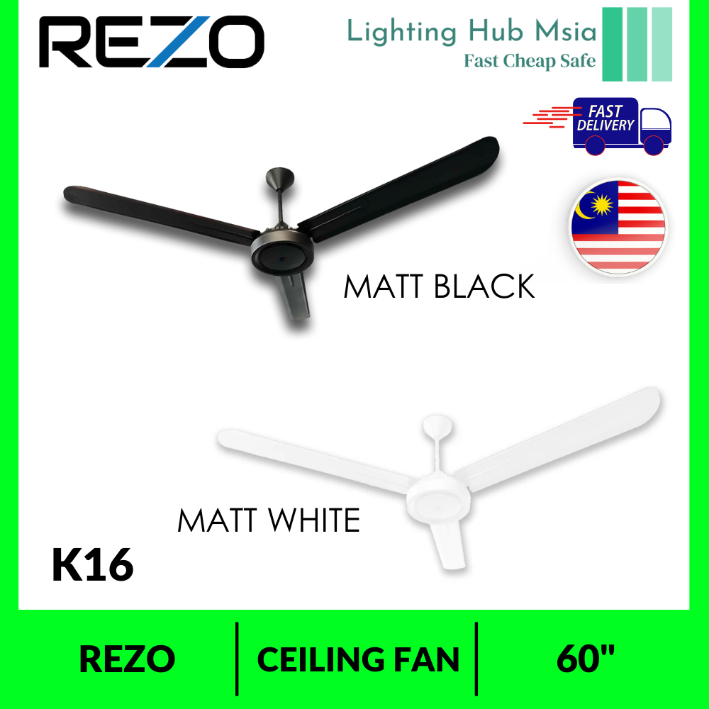 REZO CEILING FAN 60" 3 BLADE K16 | Shopee Malaysia