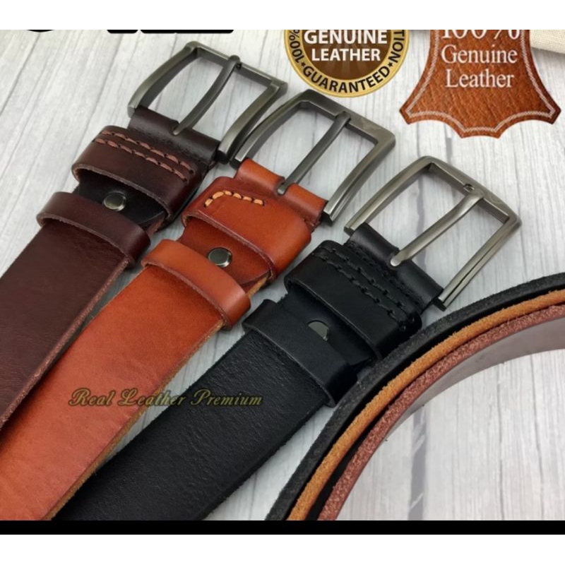 (READY STOCK)BELT LEATHER ORIGINAL 100% 120 CM | Shopee Malaysia