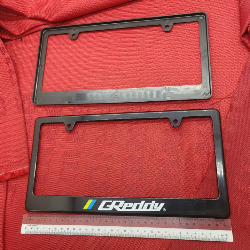Greddy UNIVERSAL CAR NUMBER PLATE CASING Cover Myvi Alza Honda Toyota ...