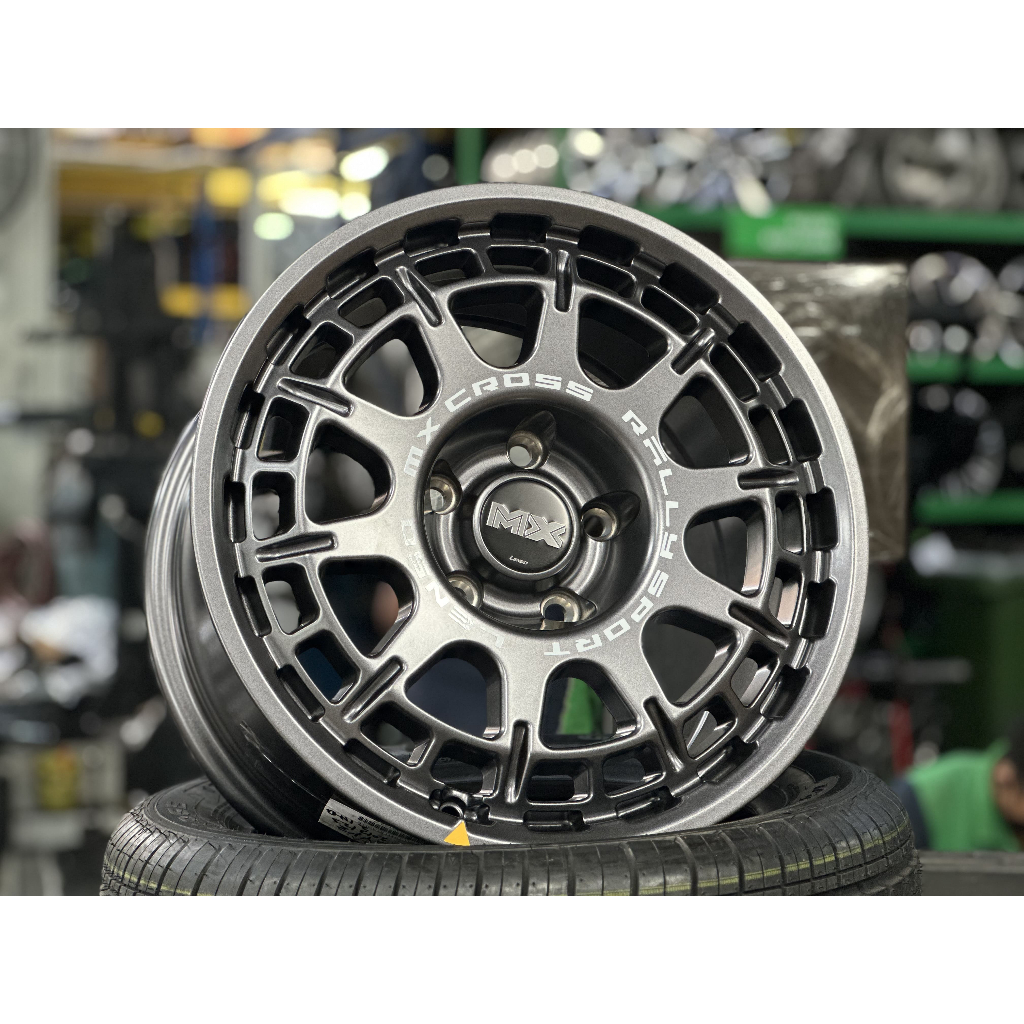 NEW 16X8J Lenso MX Ebola Rim (set of 4) Gunmetal 5X114.3 for XPander ...