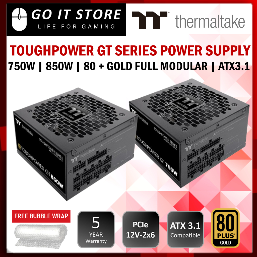 Thermaltake Toughpower GT 750w / GT 850w ATX3.1 80 PLUS Gold Full Modular Power Supply | Shopee ...