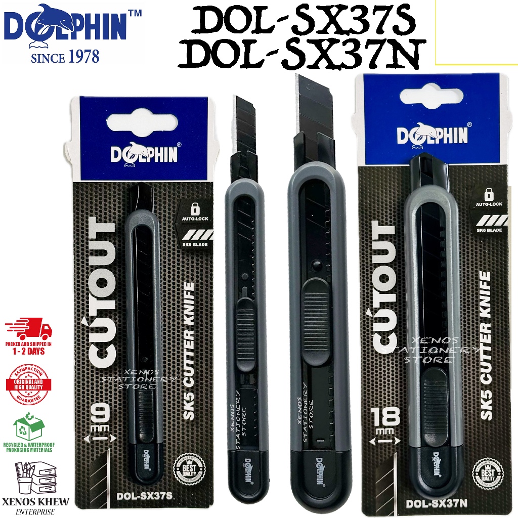 DOLPHIN SK5 CUTTER KNIFE / DOLPHIN CUTTER DOL-SX37S DOL-SX37N / PISAU ...
