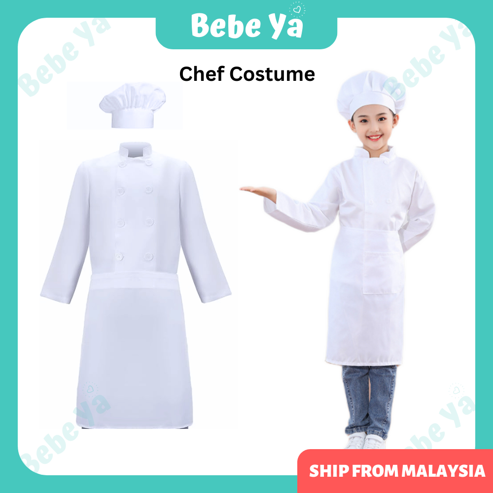 Chef Uniform Set Kids - Chef Costume For Kids Baking Cooking Kitchen ...