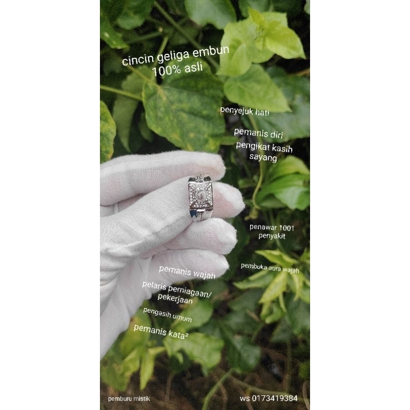 cincin geliga tetesen embun asli sangat susah didapati | Shopee Malaysia