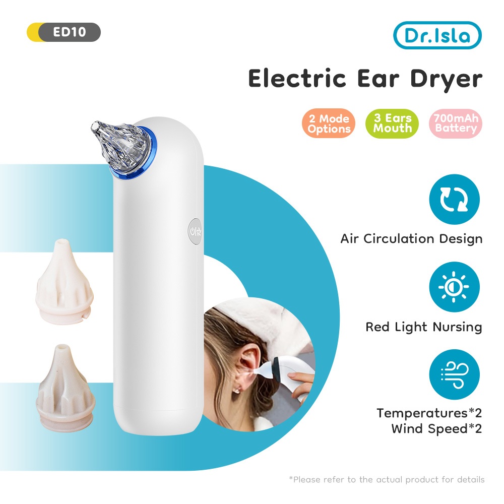 Dr.isla Electric Ear Dryer Rechargable Ear Water Dryin Portable ...