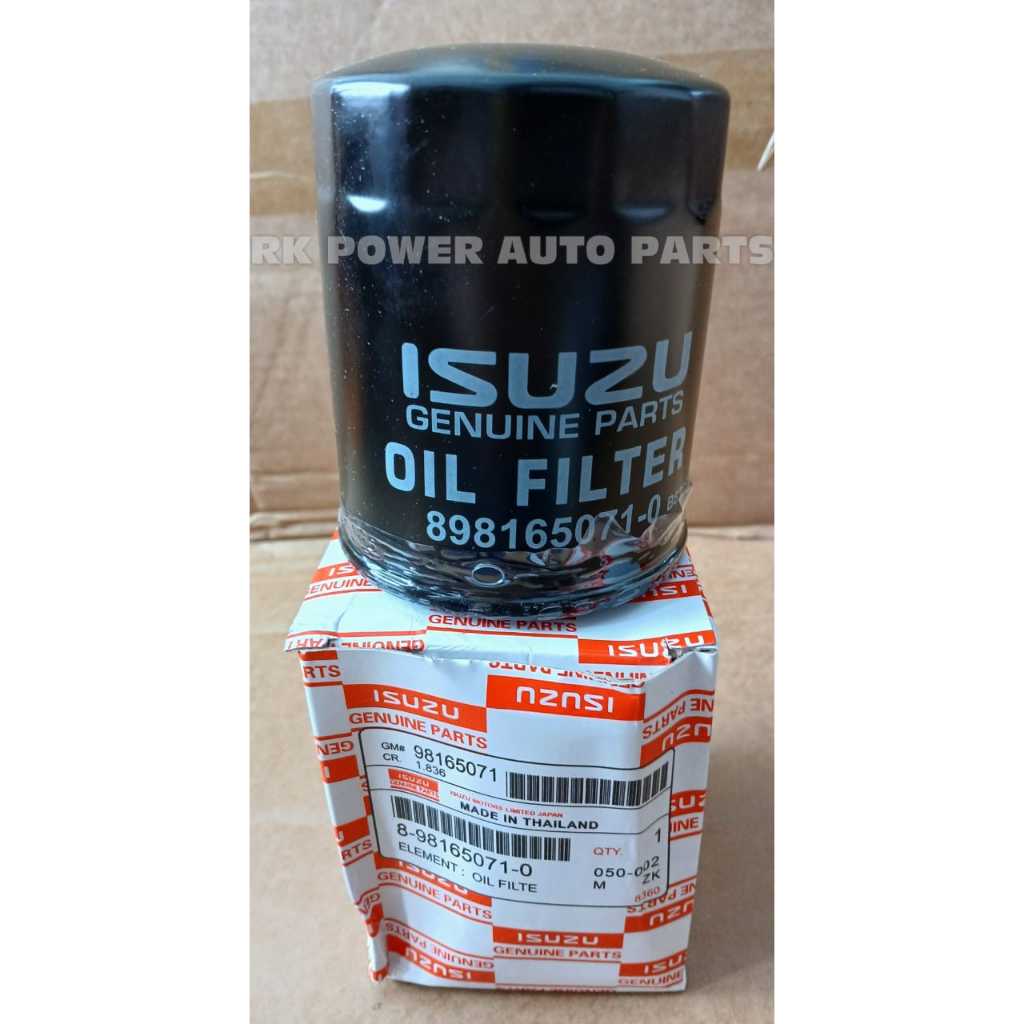 OIL FILTER FOR ISUZU D-MAX 2.5 >>> 8 98165071 0 | Shopee Malaysia