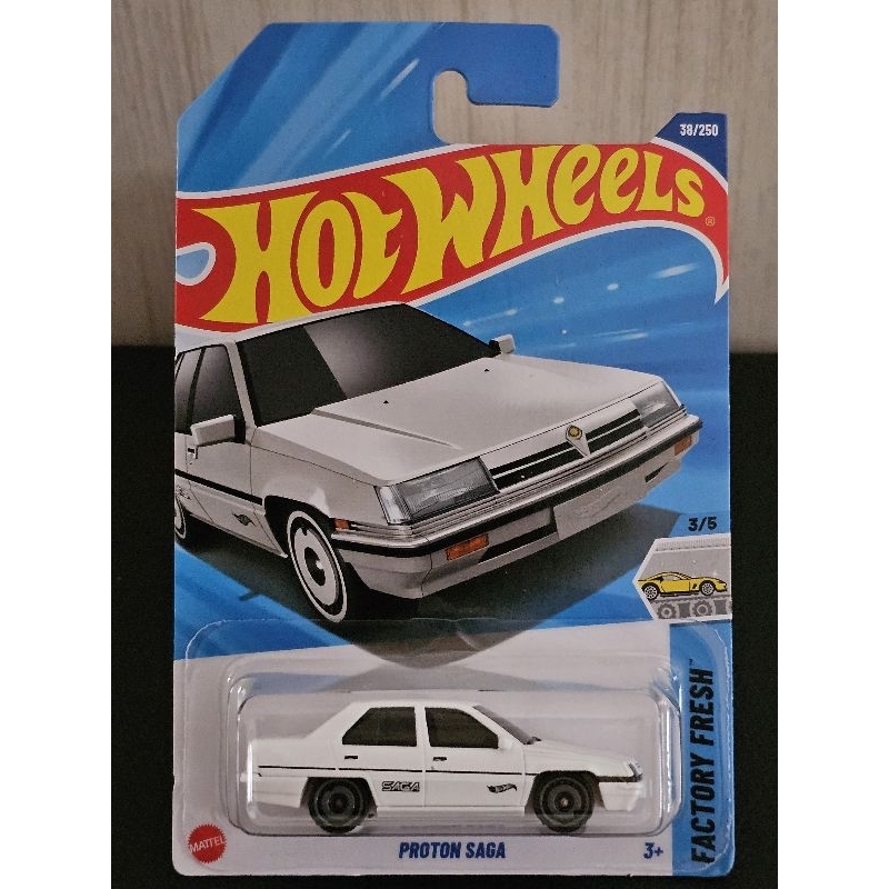 Hotwheels Proton Saga White 2025 Saga Putih | Shopee Malaysia