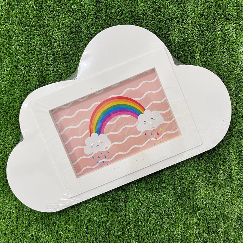 Cloud Lightweight Plastic 4R Frame with Stand [10cm x 15cm] [4” x 6 ...