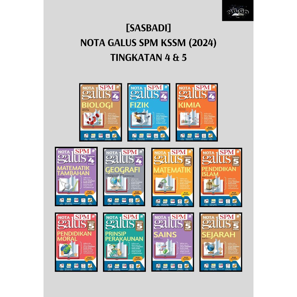 (NB) BUKU RUJUKAN SPM: NOTA GALUS SPM KSSM TINGKATAN 4.5 (2024 ...