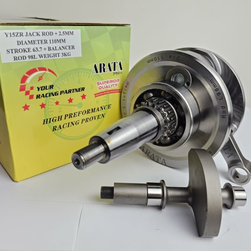 Crankshaft arata y15 Y15ZR Arata Jack Rod 2.5MM Racing Crankshaft Jet 2 ...