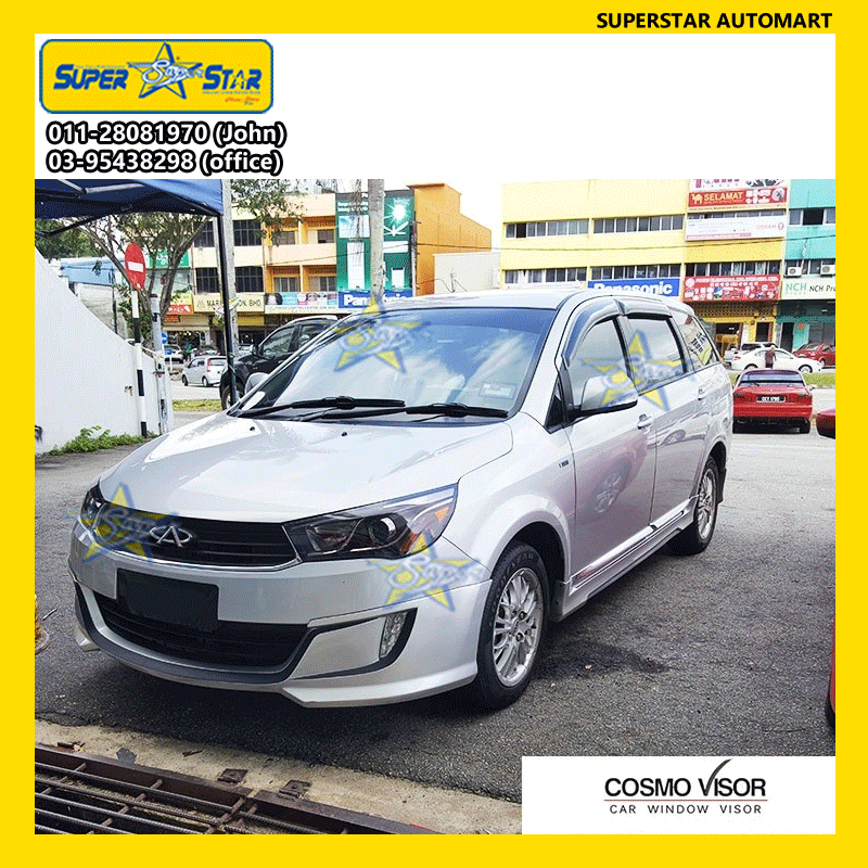 DOOR VISOR PREMIUM COSMO CHERY MAXIME 2015 - 2018 4INCH (1.8MM ...