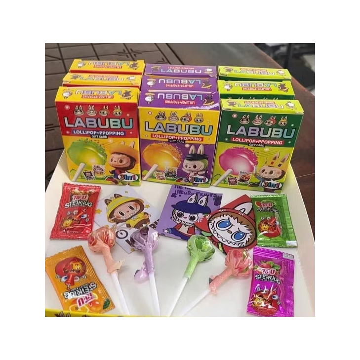 Labubu Super 3in1 30pcs Explosive Gummies / Lollipop Popping | Shopee ...