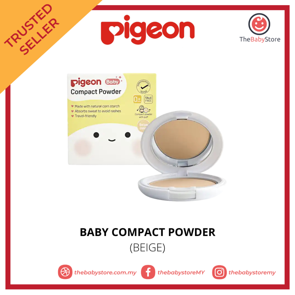 Pigeon Baby Compact Powder 1 Compact powder suitable for Newborn 0M ...