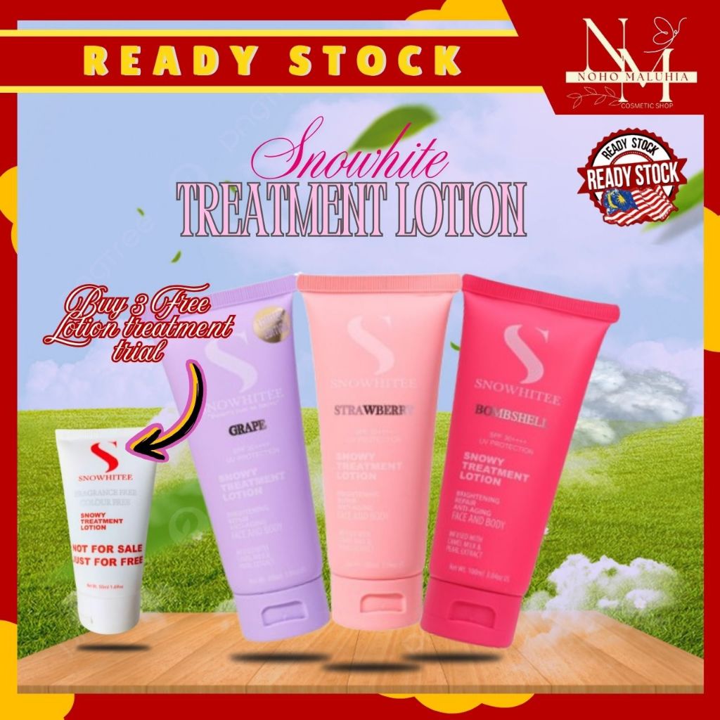 SnowWhitee Snowy Treatment Lotion Ori - Strawberry Bombshell , HoneyDew ...