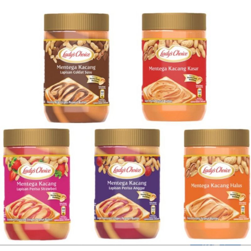 Lady’s Choice Peanut Butter 500g (Thick /Chunk / Chocolate / Grape ...