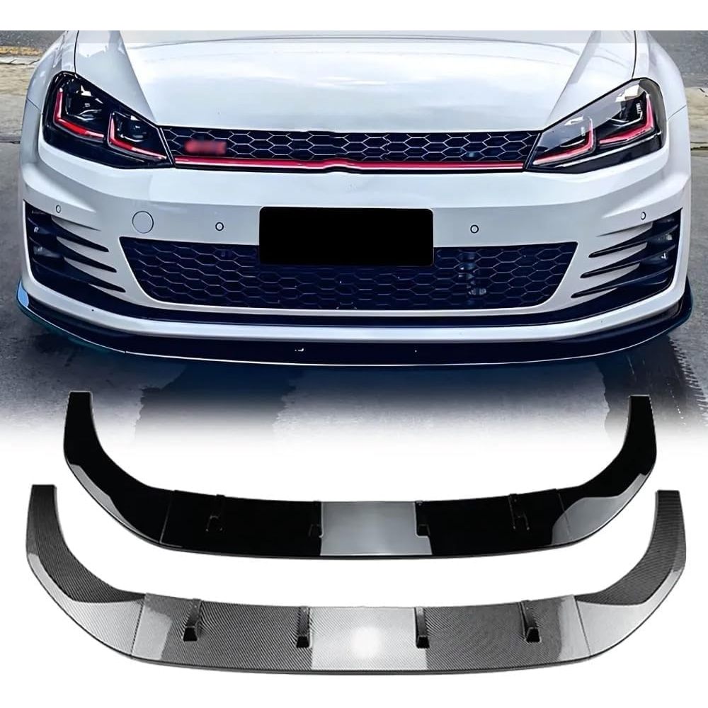 VW Golf MK7 MK7.5 GTD GTI TSI TDI TCR Front Lip bumper lip splitter ...