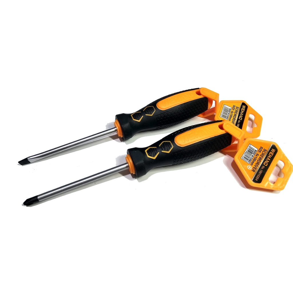 Magnetic Crosshead/Flathead Screwdriver (6mm x 100mm) Pemutar Skru ...