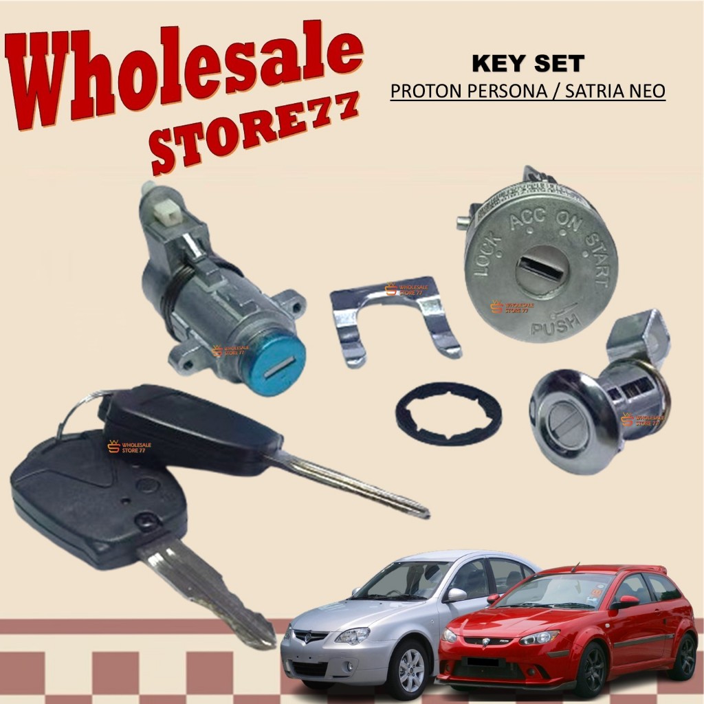 PROTON PERSONA / SATRIA NEO KEY SET ASSY STARTER SWITCH KUNCI START CAR ...